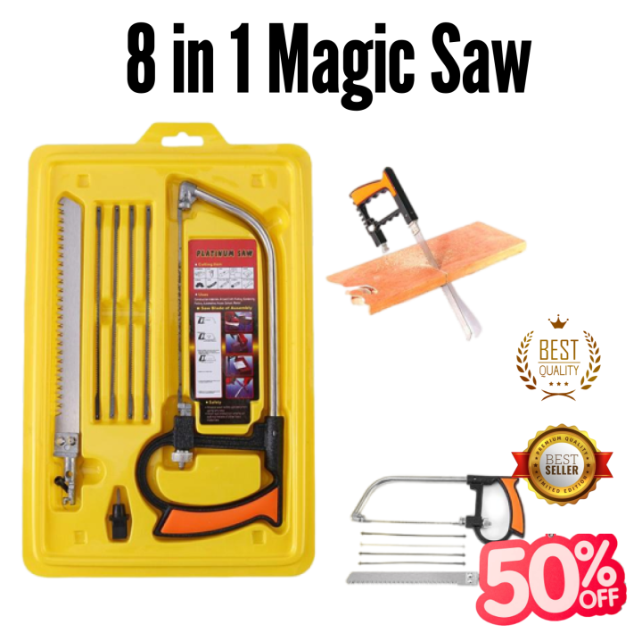 BEST SELLER 8 In 1 Magic Saw Multi Purpose DIY Metal Wood Glass Saw Kit ...