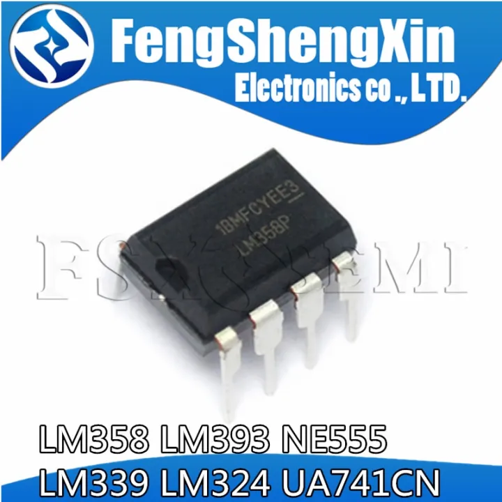 20ชิ้น/ล็อตใหม่ UA741 LM324 LM393 LM339 NE555 LM358 DIP LM358N LM324N LM339N LM393N NE555P ...