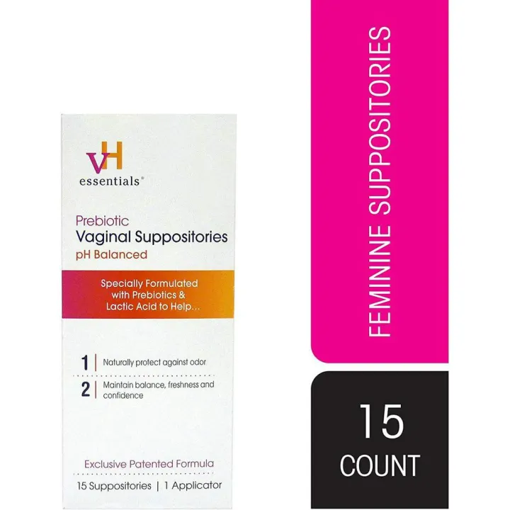 【Local Stock】 vH essentials pH Balanced Vaginal Suppositories, 15 Count Box | Lazada PH