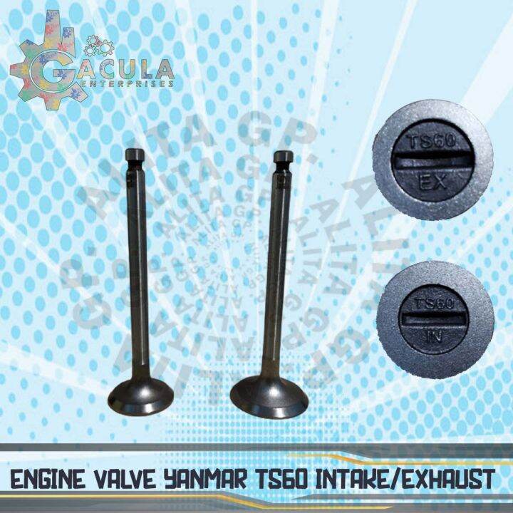 Engine Valve Intake Exhaust (SET) Yanmar TS60 NS60 NS50 SS60 Diesel ...