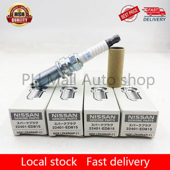 Genuine 4PCS NISSAN NGK Iridium spark plugs for Almera 1.5 Latio Livina ...
