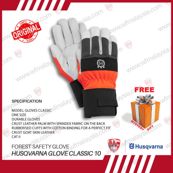 Husqvarna Protective Hand Gloves Classic 10 ( 579379910 ) | Lazada