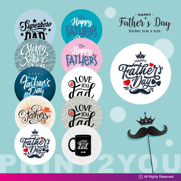 Father day sticker mirrorkote sticker 父親节贴纸 | Lazada