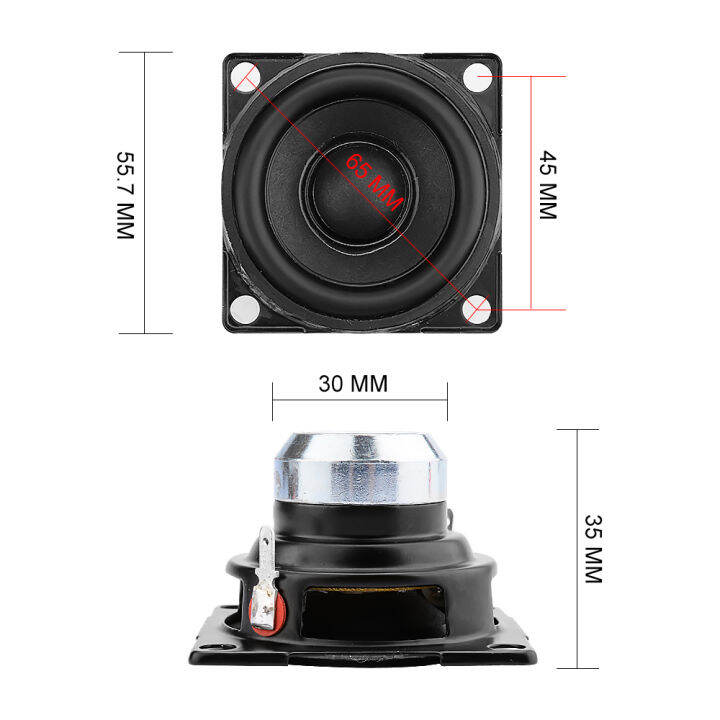 AIYIMA 2Pcs 2 Inch Full Range Speaker Unit 6 Ohm 15W Sound Amplifier ...