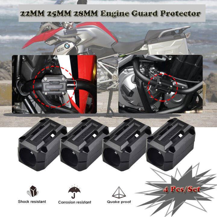 Motorcycle 25mm Engine Guard Bumper Block Protector Crash Bar for BMW ...