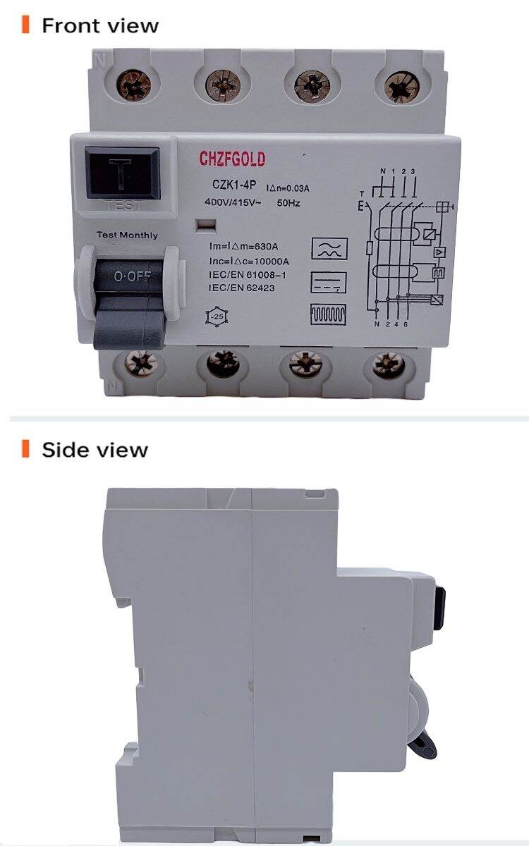 High quality RCD RCCB B type earth leakage residual current circuit breaker Evse 2P 4P AC 40a ...