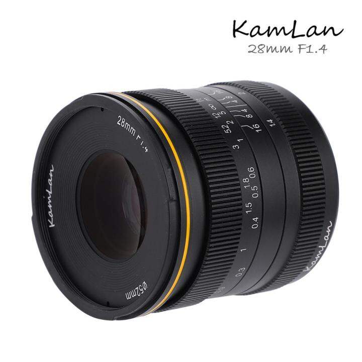 Kamlan 28mm f1.4 Wide Angle APS-C Large Aperture Manual Focus Lens for ...