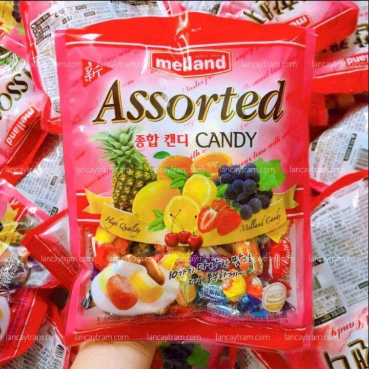 [Kẹo cứng rất ngon] KẸO MELLAND HÀN QUỐC VỊ HOA QUẢ GÓI 300G | Lazada.vn