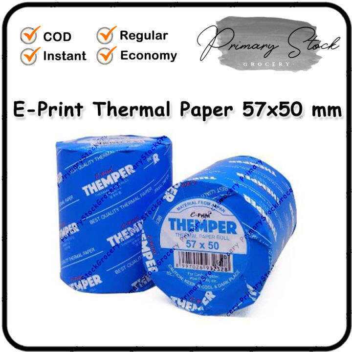 Kertas Struk Kasir Paperroll Thermal Paper Roll 57x50 mm Termal EDC ...