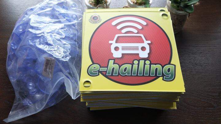 E-Hailing Sticker 2 pcs [REMOVEABLE] With Rubber Suction | Lazada