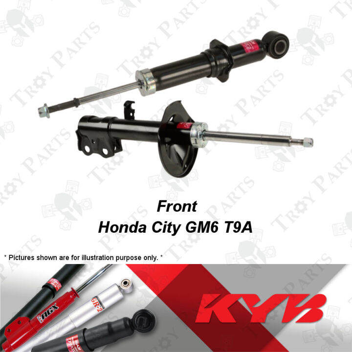 (2pc) Original Kayaba Front Shock Absorber Strut (Gas) for Honda City GM6 T9A Jazz GK T5A BRV BR ...
