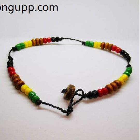 Rastafarian wooden beads anklet or bracelet rasta rastafari♝ | Lazada PH
