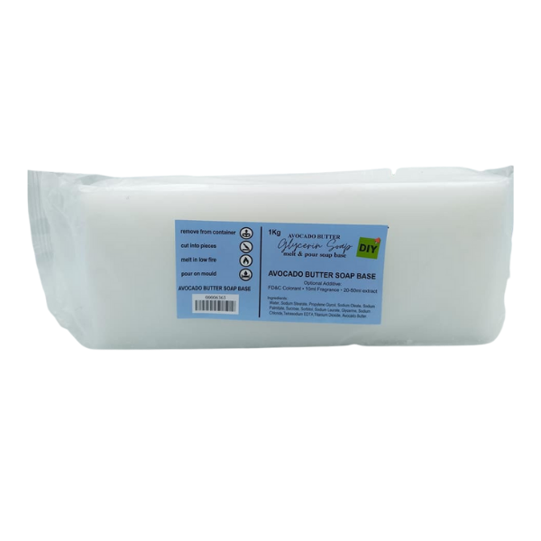 1kg Melt and Pour Glycerin Soap Base DIY Soap Making Jojoba Butter / Avocado Butter / Cocoa ...