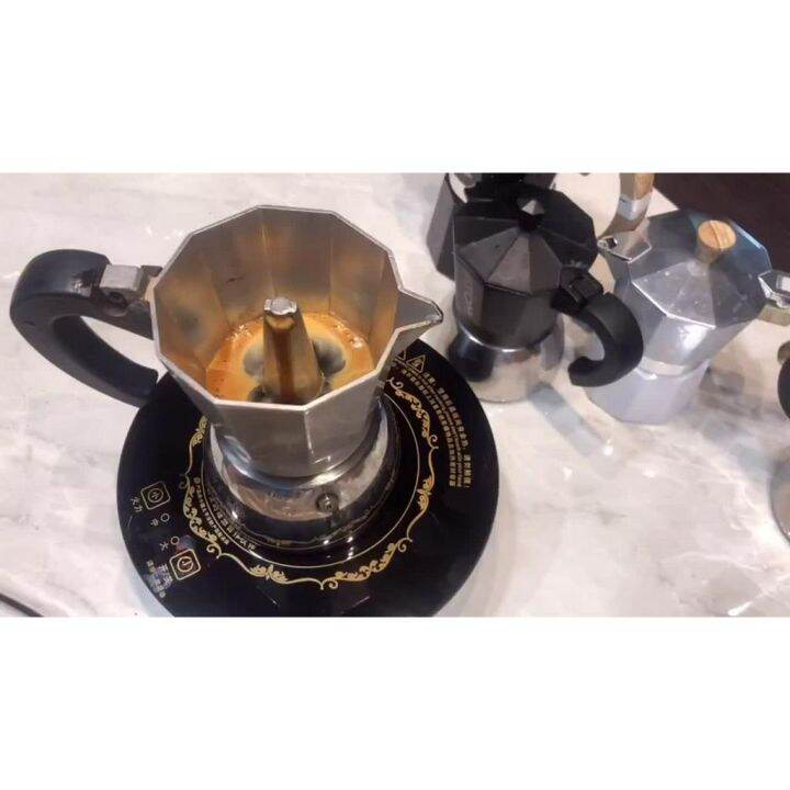 ( PRO+++ ) โปรแน่น.. Moka Pot ATOM COFFEE รุ่น Hybrid (ไฮบริด) 4 Cup ...