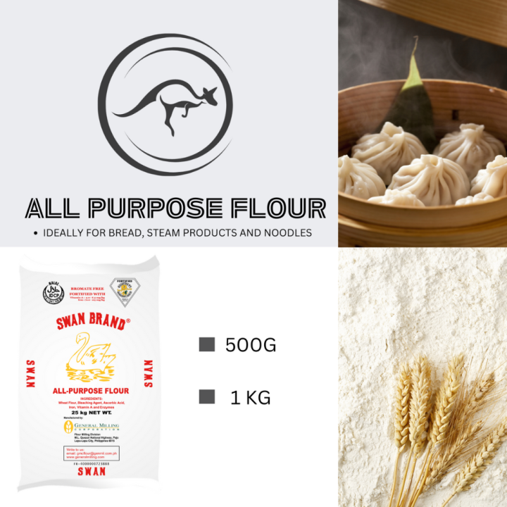 Repacked All-Purpose Flour 500G/1KG (Hard Wheat Flour, Bread Flour ...