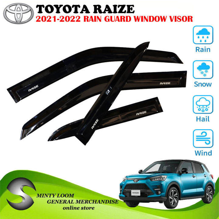 Toyota Raize (2021-2022) Rain Guard Window Visor | Lazada PH