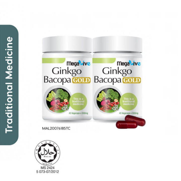 MegaLive Ginkgo Bacopa Plus Capsules (2X45'S) | Lazada