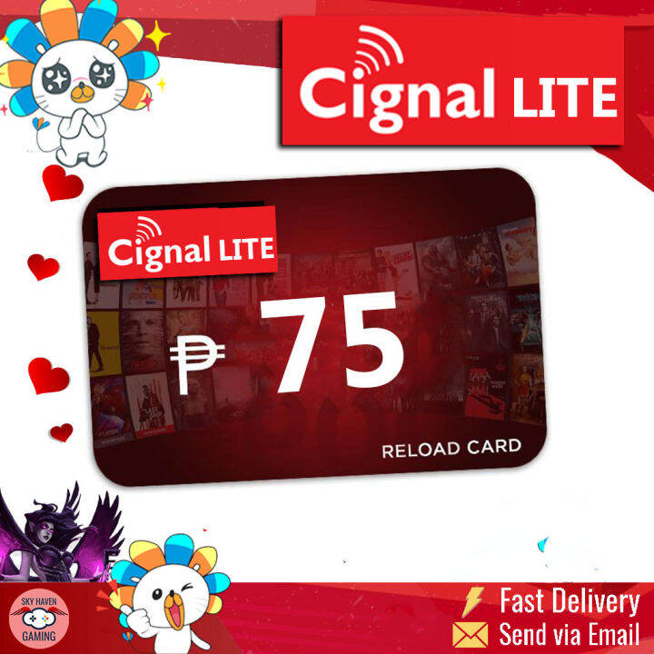 Cignal Lite 30 50 75 Lite Load | Lazada PH