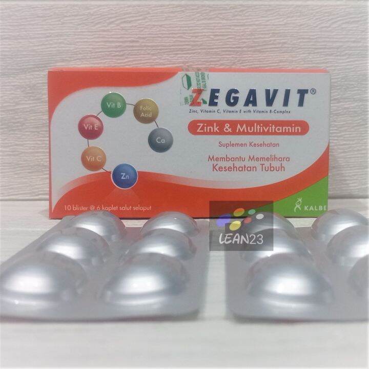Zegavit multivitamin & zink per strip 6 tablet (kemasan baru) | Lazada ...