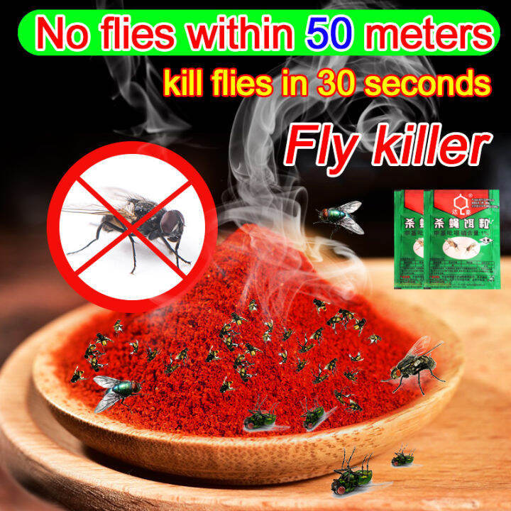 10 years without flies fly killing bait powder fly killer fly bait Fly ...