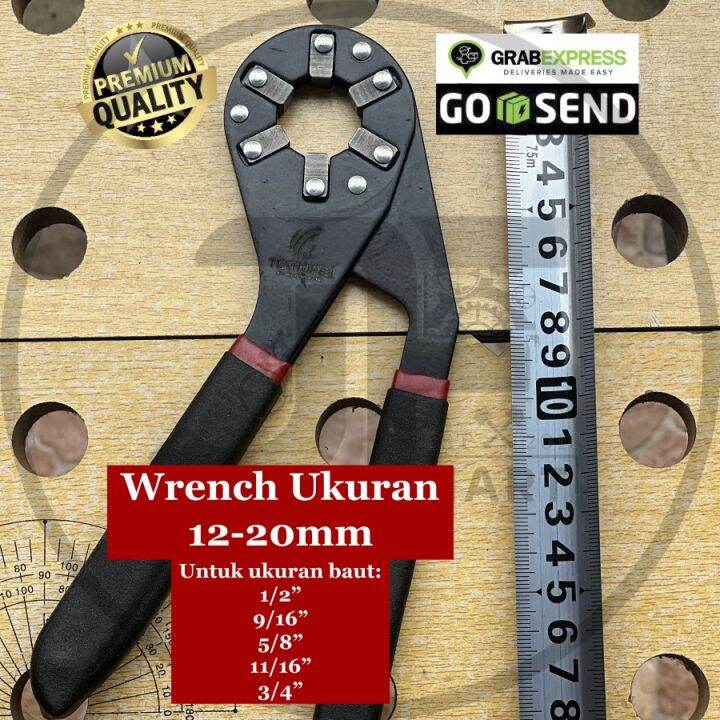 Tang Hexagonal Universal Wrench 8inch 12-20mm | Lazada Indonesia