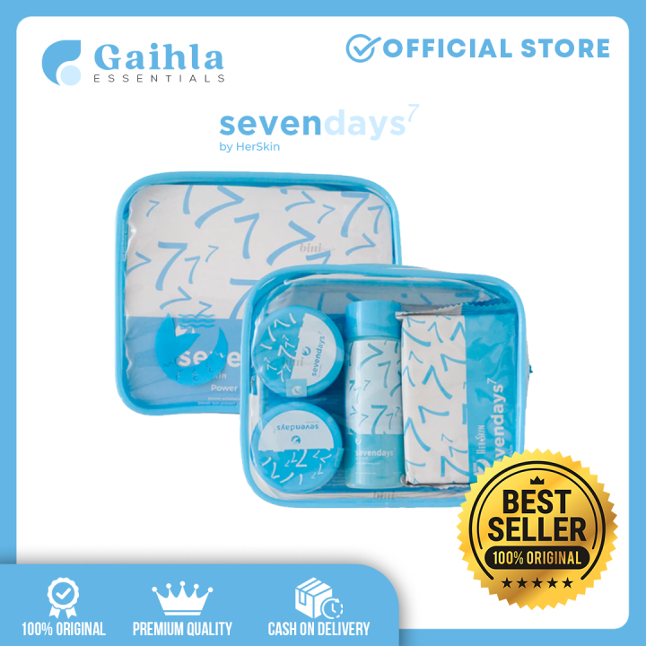 🚩𝐎𝐅𝐅𝐈𝐂𝐈𝐀𝐋 New Original Sevendays Power Exfoliating Set by HerSkin (7 ...