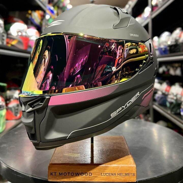 SPYDER FURY V2 Full Face Dual Visor Helmet w/ FREE EXTRA VISOR | Lazada PH