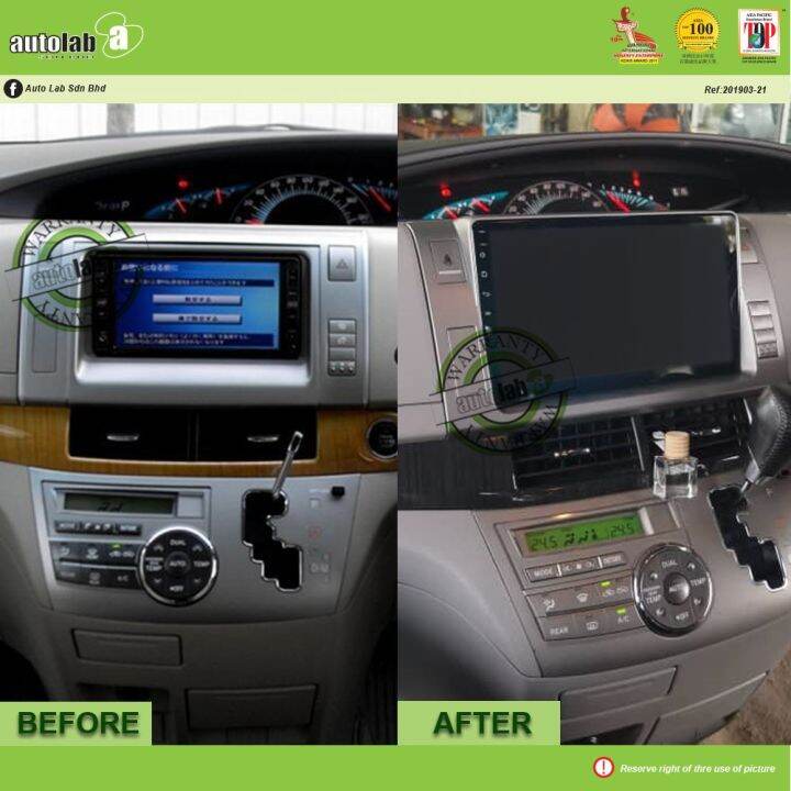 [Shop Malaysia] Big Screen Casing Android 10 inch Toyota Estima ACR50 ...