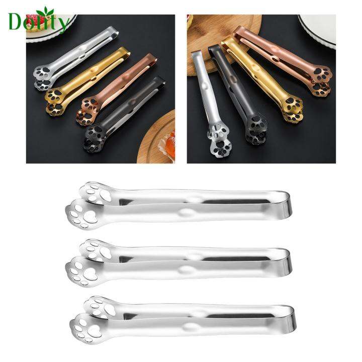 Dolity 3x Stainless Steel Food Clips Baking Bread Clamp for Frying ...