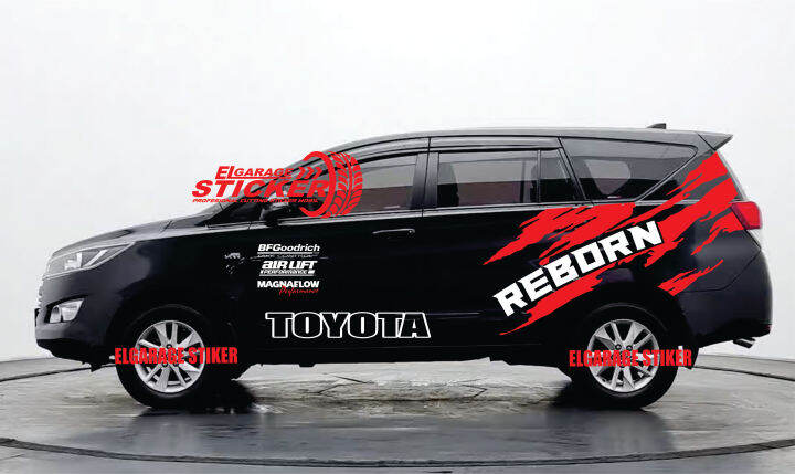 Stiker mobil toyota innova reborn cutting stiker striping body innova ...