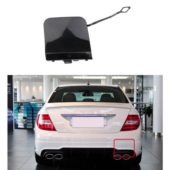สำหรับรถเบนซ์ C-Class W204ที่คลุมตะขอลากจูงด้านหลัง Bemper Belakang ...