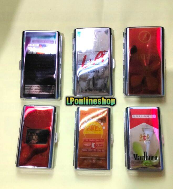 Kotak rokok stainless tempat rokok stainless | Lazada Indonesia