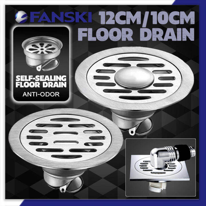 Stainless Steel Floor Trap Cover Toilet Washing Machine Drain Cover ...