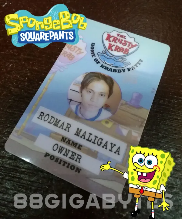 SpongeBob The Krusty Krab ID Customizable | Lazada PH