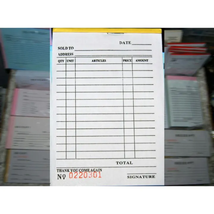CARBONIZED SALES INVOICE(small) 10PCS BOOKLETS | Lazada PH