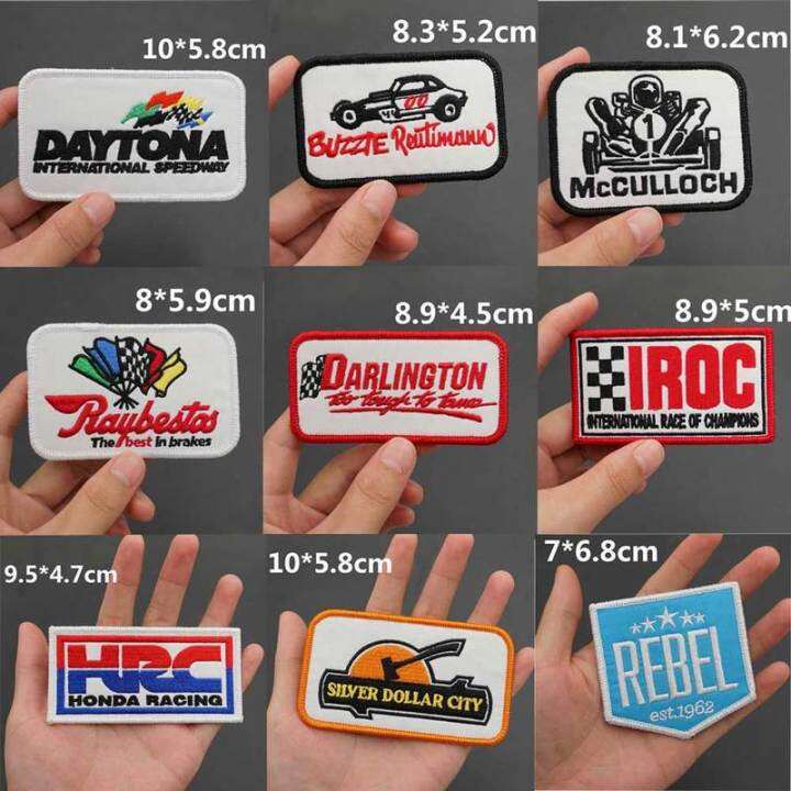 HRC HONDA Racing Racing logo logo 3D Embroidery Velcro Patch /Badges ...