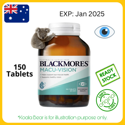 Blackmores Macu-Vision 150 Tablets (Expiry: Feb 2025) For Eye Macula Health, Healthy Vision ...