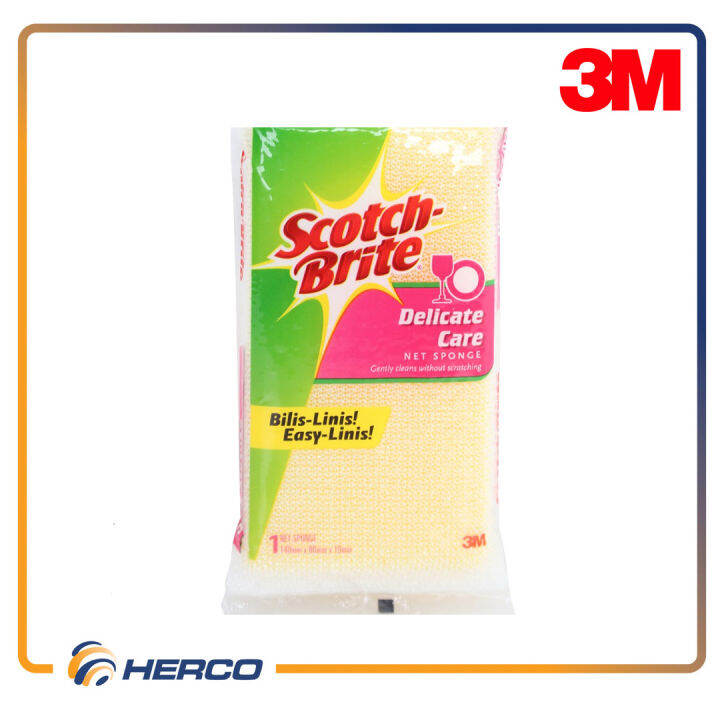 3M Scotch Brite Delicate Care Net Sponge 1pc (Multicolor) | Lazada PH