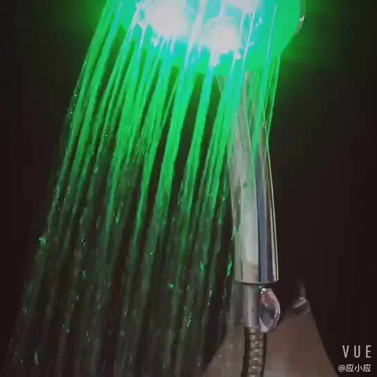 Led Temperature Control Shower Head Nozzle Handheld Supercharged Light