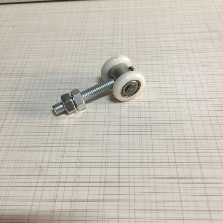 Sliding door lifting wheel nylon single wheel screw rotatable lifting ...