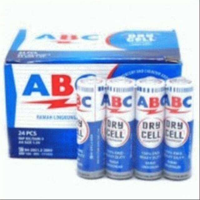 4 Pcs - Baterai ABC AA Battery Biru / Batre ABC A2 Biru | Lazada Indonesia