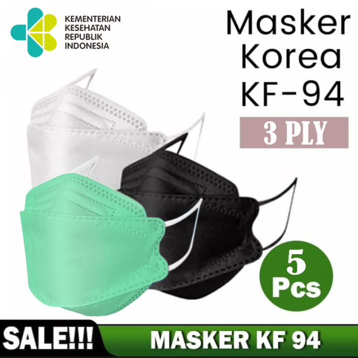 Masker KF94 IZIN KEMENKES surgical mask / Medis / Free Konektor / Masker Disposable / Surgical ...