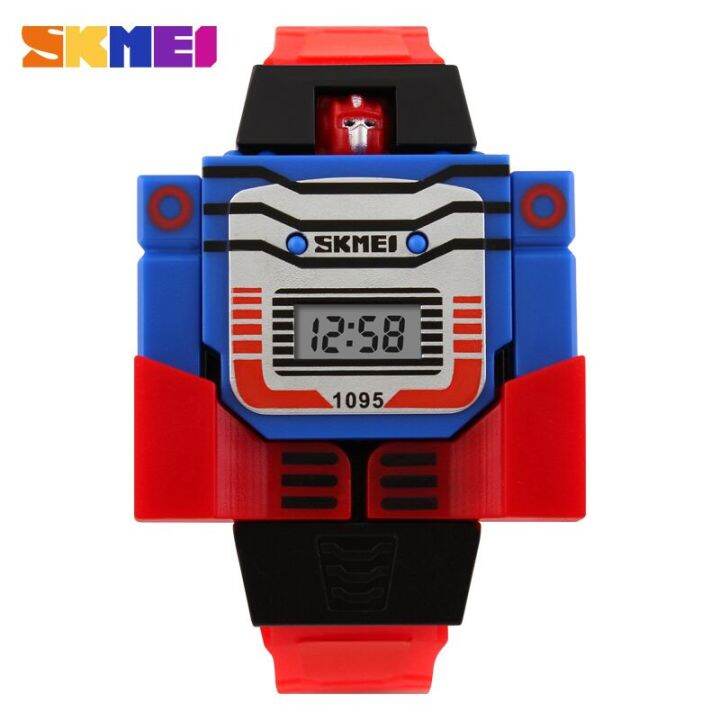 Jam Tangan Anak anak Waterproof dapat berubah menjadi robot yang keren ...
