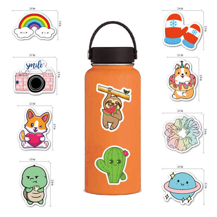 Aquaflask Stickers Waterproof 100 PCS / 50PCS Tumbler Stickers ...