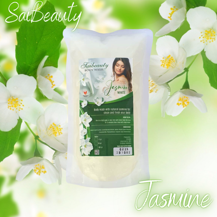 REFILL JASMINE 1Liter Sabun Mandi Cair BATH FOAM BODY WASH Busa Mandi ...