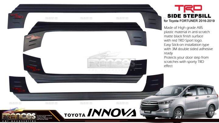 TOYOTA INNOVA TRD DESIGNED SIDE STEPSILL 2016-2023 | Lazada PH
