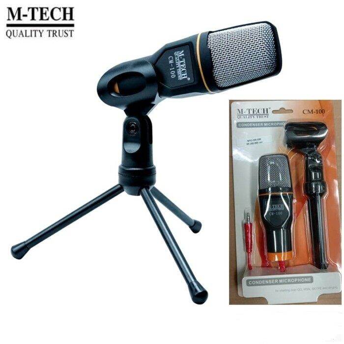 Mic Condenser MTECH CM-100 (Mic M-TECH) (Microphone Condenser) | Lazada ...