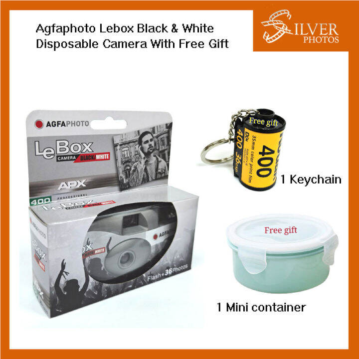 Agfa LeBox Black & White Disposable Single Use Camera | Lazada Singapore