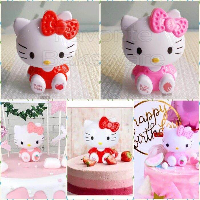 Topper Cake Birthday Hiasan Kue Ulang Tahun Anak Hello Kitty | Lazada ...