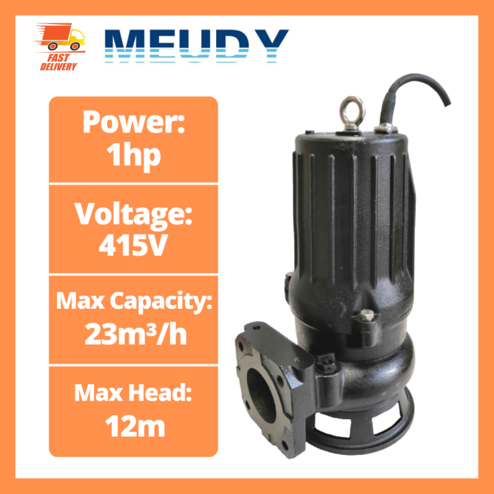 MEUDY 2" 1HP 415V Sewage Submersible Pump 50C2.75T | Lazada
